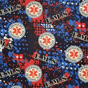 EMS Emergency Medical Services Response Team Abstract Geo Logo- 100% ...