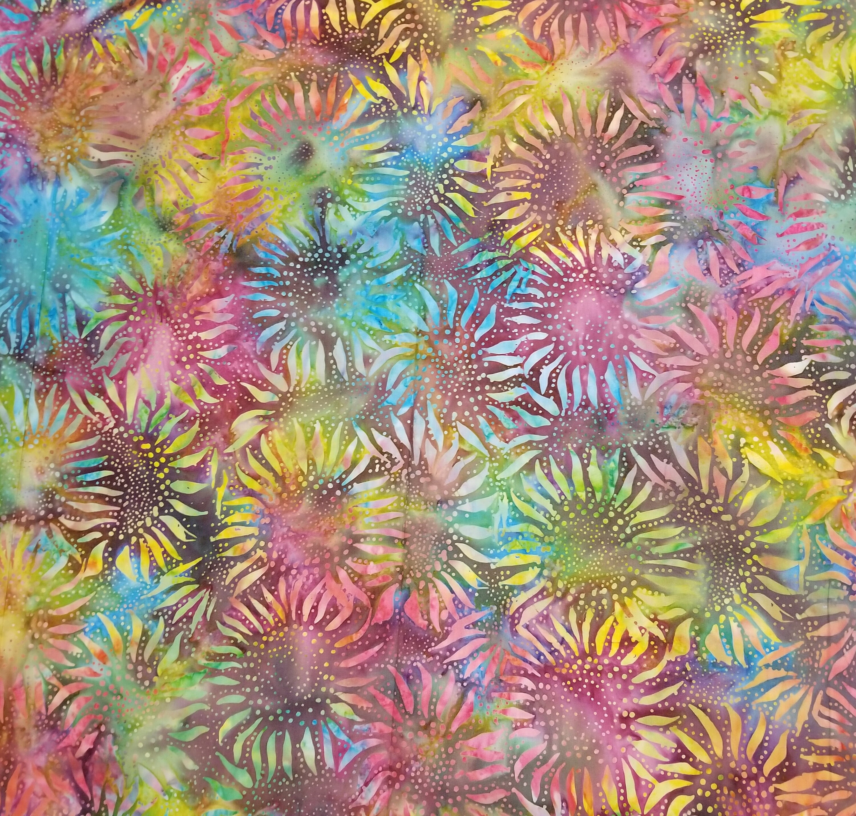 Sunflower Burst Jewelry BATIK by Timeless Treasures 100% - Etsy