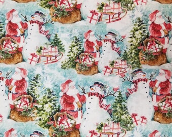 Christmas Snowmen and Pets From Susan Winget 100% Cotton Fabric Select ...