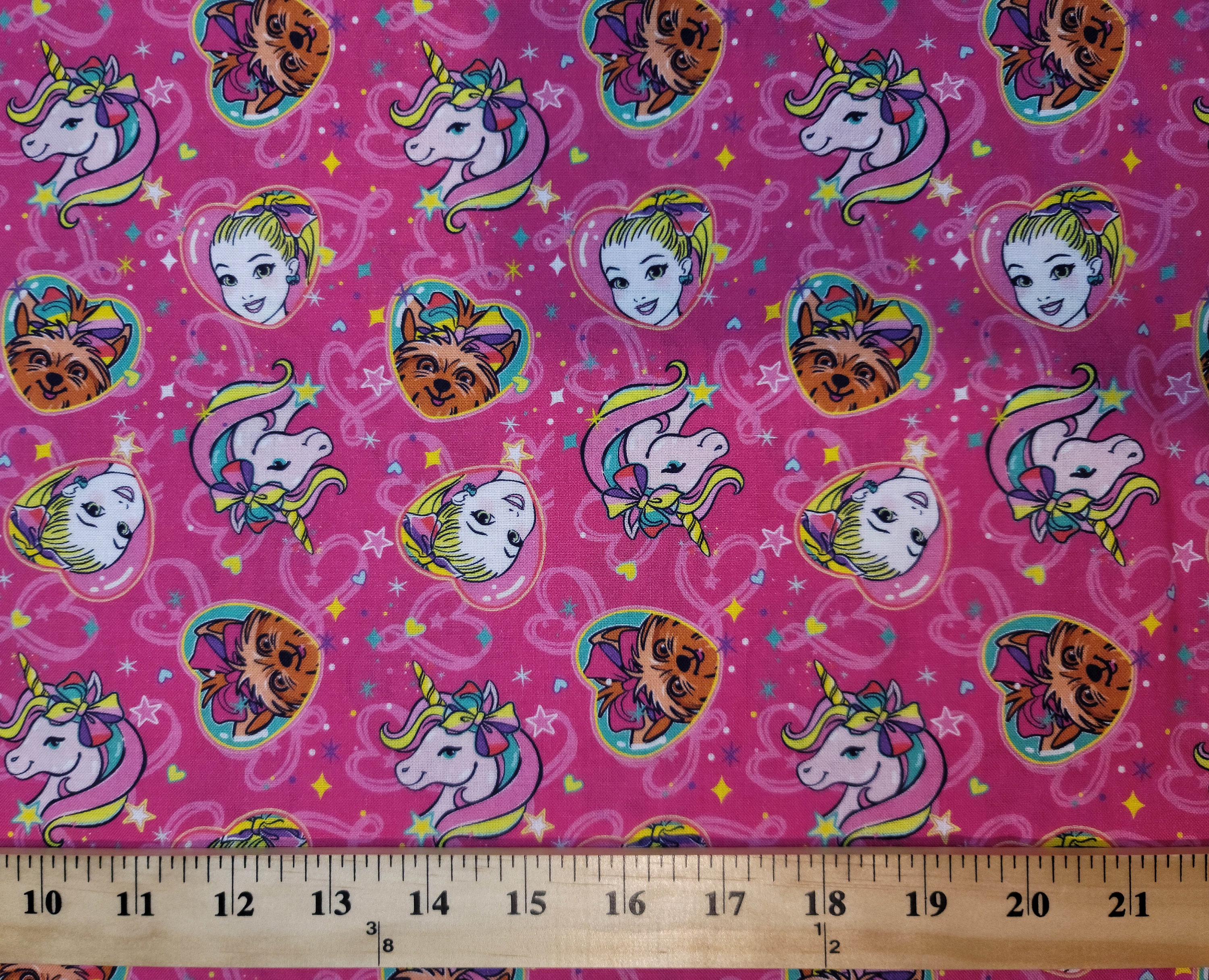 Cotton Fabric Jojo Siwa Friends Are Magic Hearts on Pink - Etsy