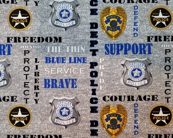 Law Police Fabric - Etsy