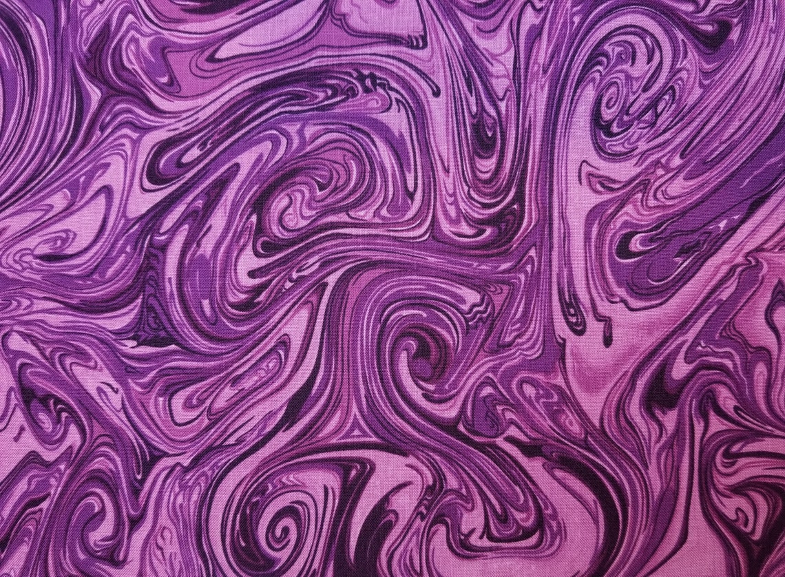 Purple Amethyst Marble Texture by Michael Miller - 100% Cotton Fabric ...