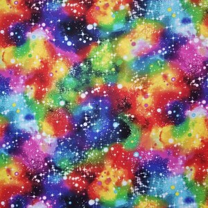 Rainbow Galaxy - 100% Cotton Fabric - Select Your Size or by the Yard ...