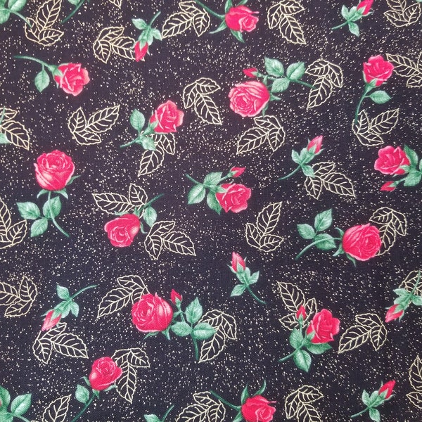 Black Fabric Roses - Etsy