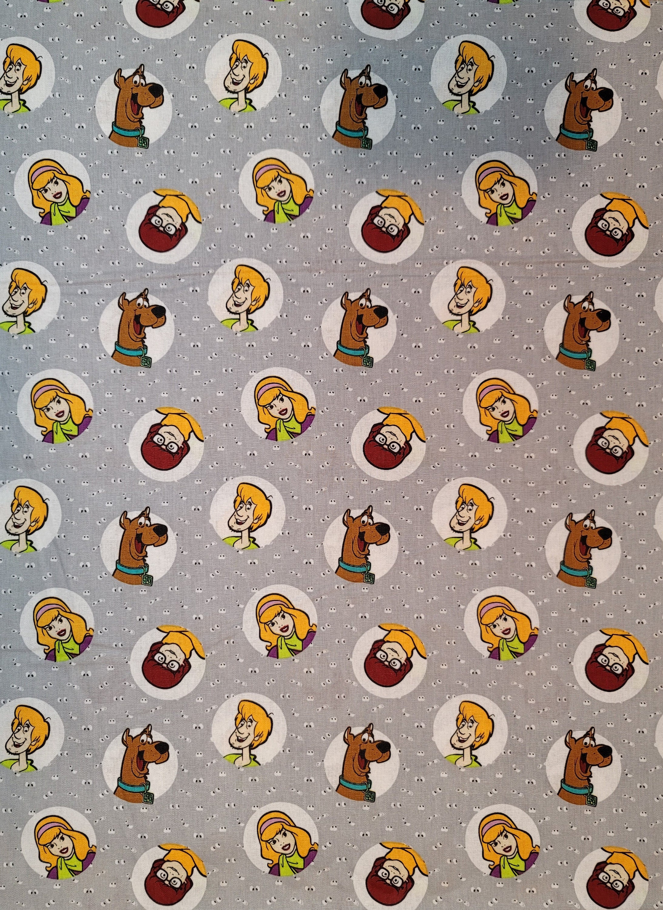 Quilting Cotton Fabric Scooby Doo Eye See You Select Your | Etsy