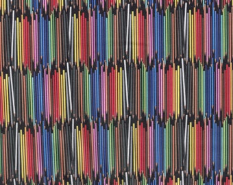 Colored Pencils Fabric - Etsy