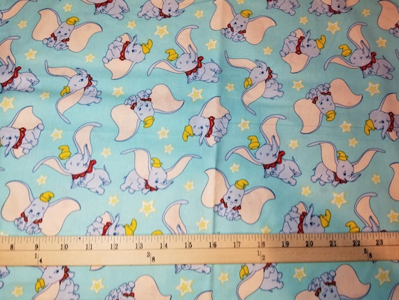 Disney Dumbo Fun Toss 100% Cotton Fabric Select Your Size | Etsy