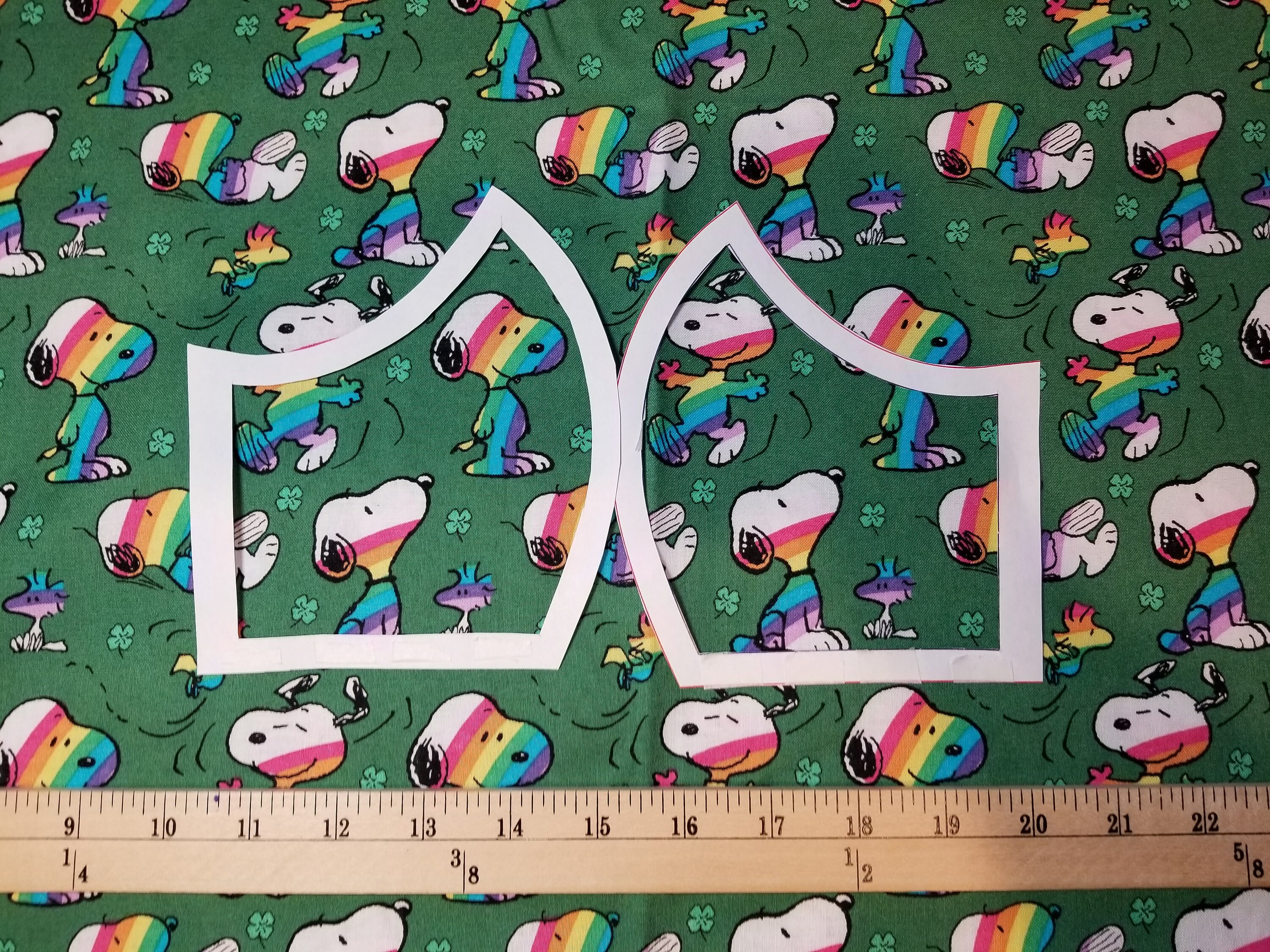 Peanuts Rainbow Snoopy 100% Cotton Fabric Select Your Size | Etsy