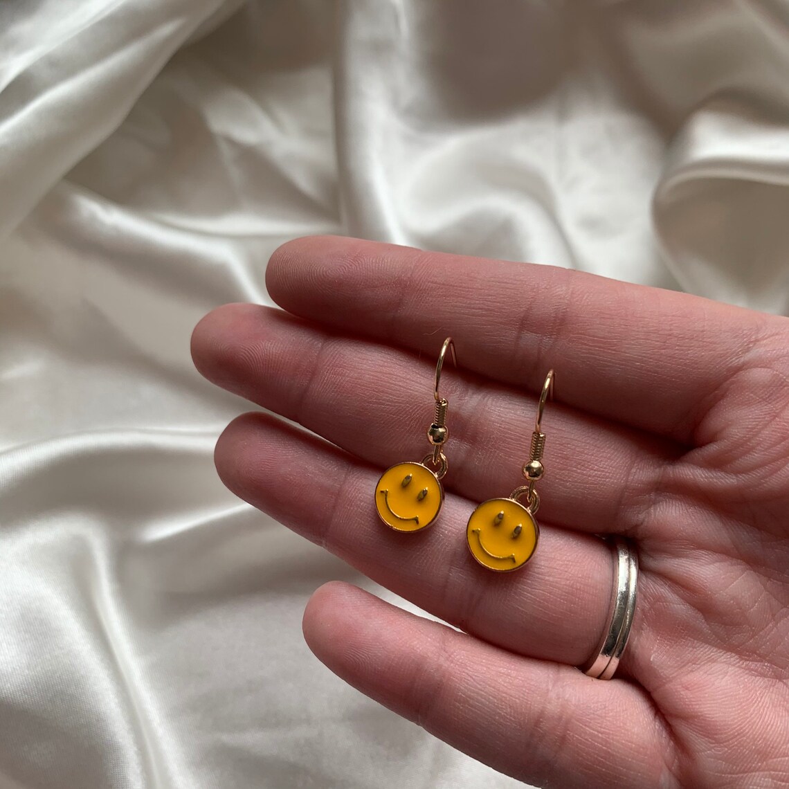 Adorable Cute Quirky Fun Little Yellow Smiley Face Emoji Drops | Etsy