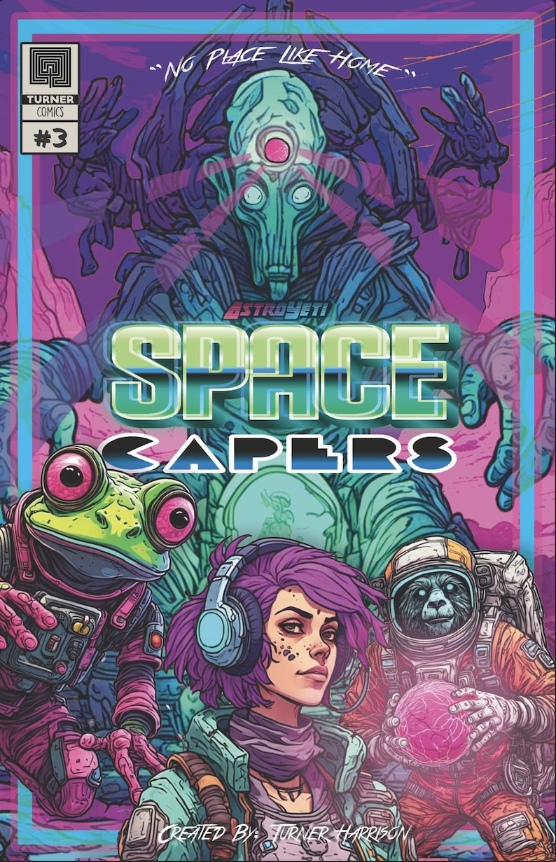 Astroyeti- Space Capers Comic #3 - Etsy