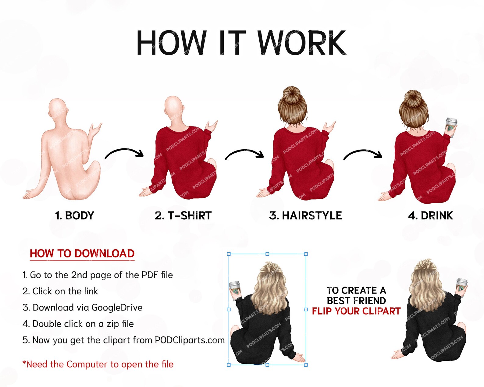 Bundle Boy and Girl Clipart Child Clipart Children Day Kid - Etsy