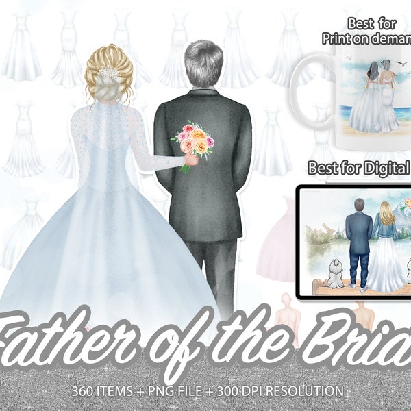 Father of the Bride Clipart - Etsy