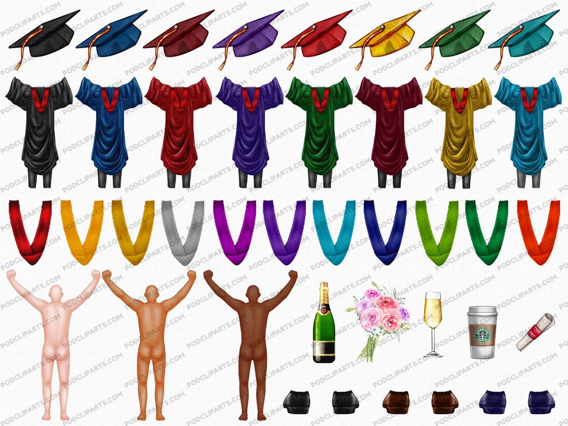 Graduation Boy Graduation Clipart University Clipart - Etsy