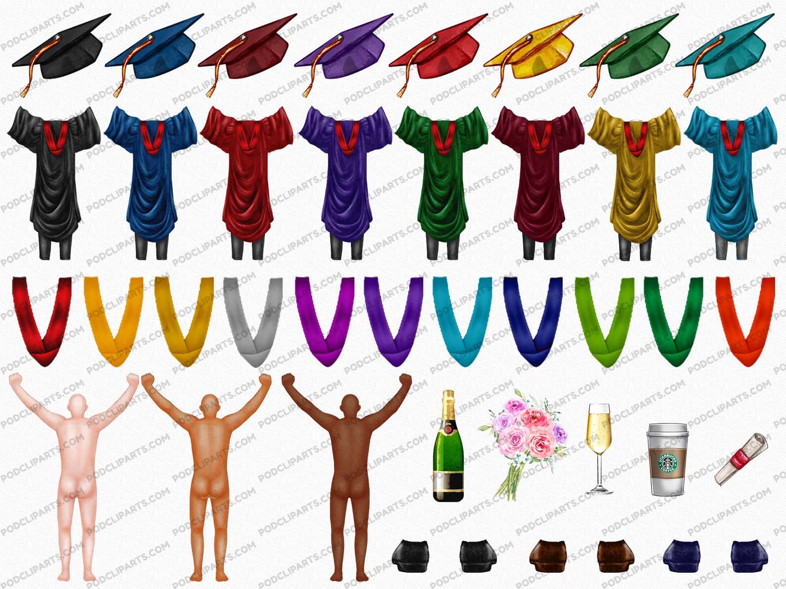 Graduation Boy Graduation Clipart University Clipart - Etsy