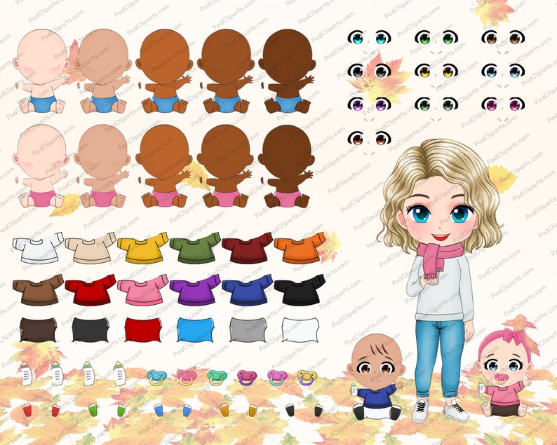 Family Reunion Clipart Fall Family Clipart Autumn PNG - Etsy