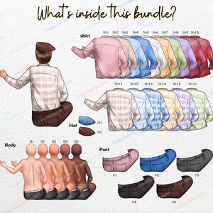 Family Clipart Bundle - Family Illustrations : Mom, Dad, Kids, Grandpa ...