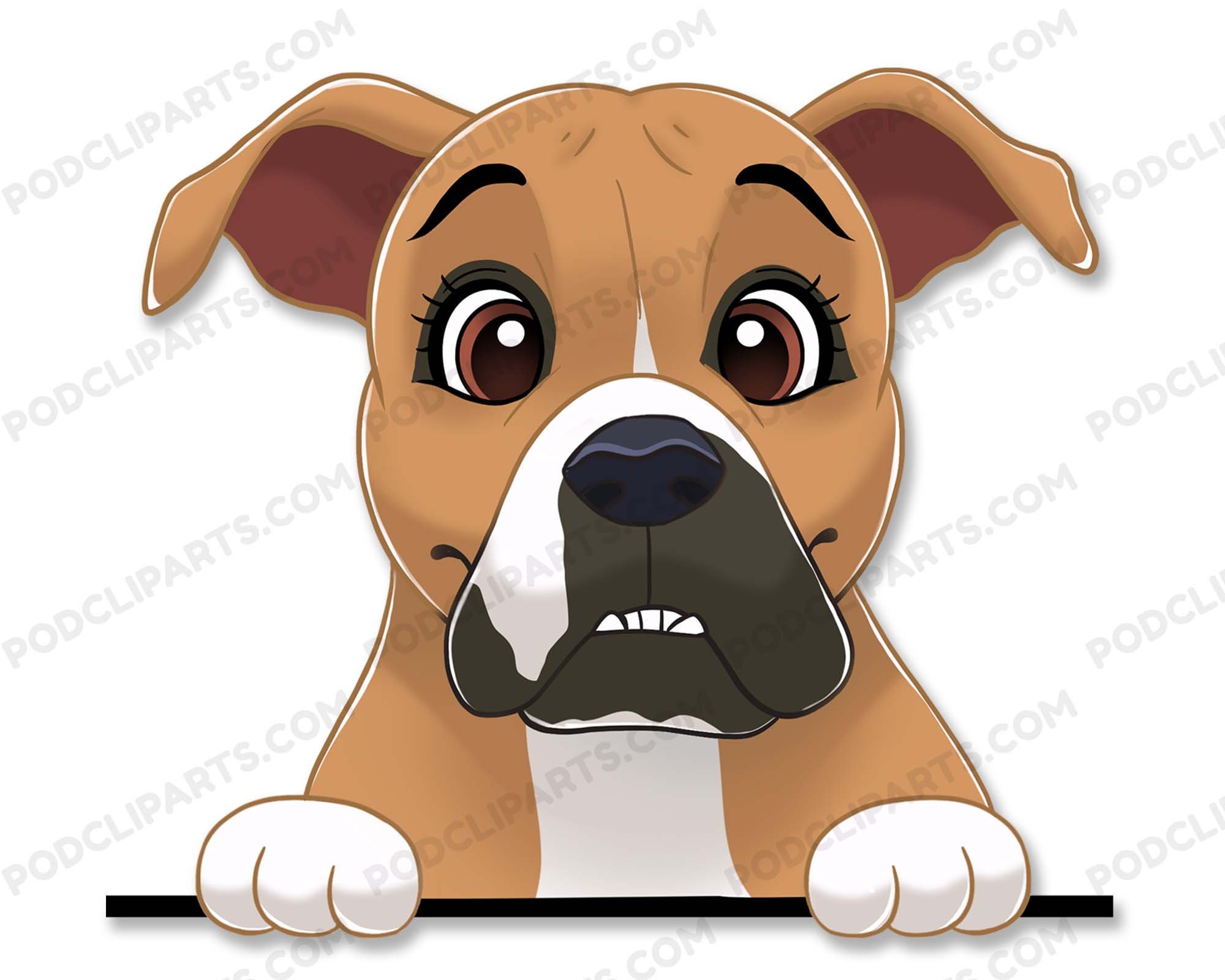 Boxer Cartoon Clip Art