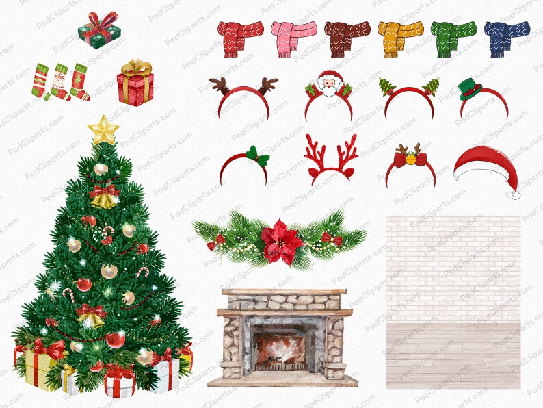 Bundle Christmas Family Clipart, Winter Family, Parents and Kids ...