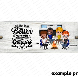 Chibi Camping Man Clipart PNG, Camping Buddy, Men Gang Best Friends ...