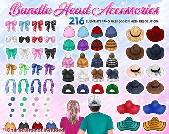 Decorative Winter Hats Clipart Bundle Winter Clothes Clipart - Etsy