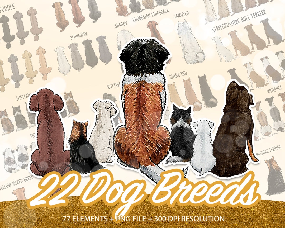 Dog Breeds Clipart, Dogs Clip Art, Dog Lovers Clipart,dog Clipart ...