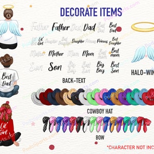 Bundle Family Clipart With Baby PNG, Sitting Portrait Summer Family ...