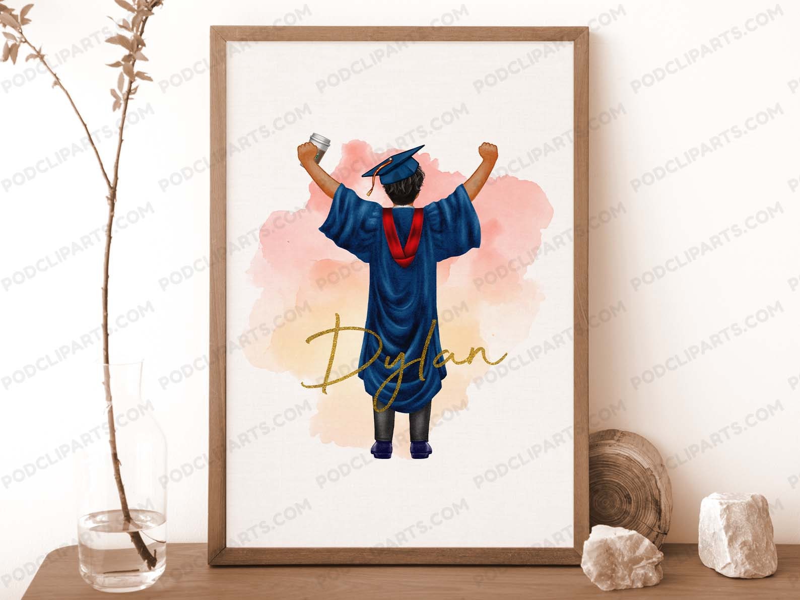 Graduation Boy Graduation Clipart University Clipart - Etsy
