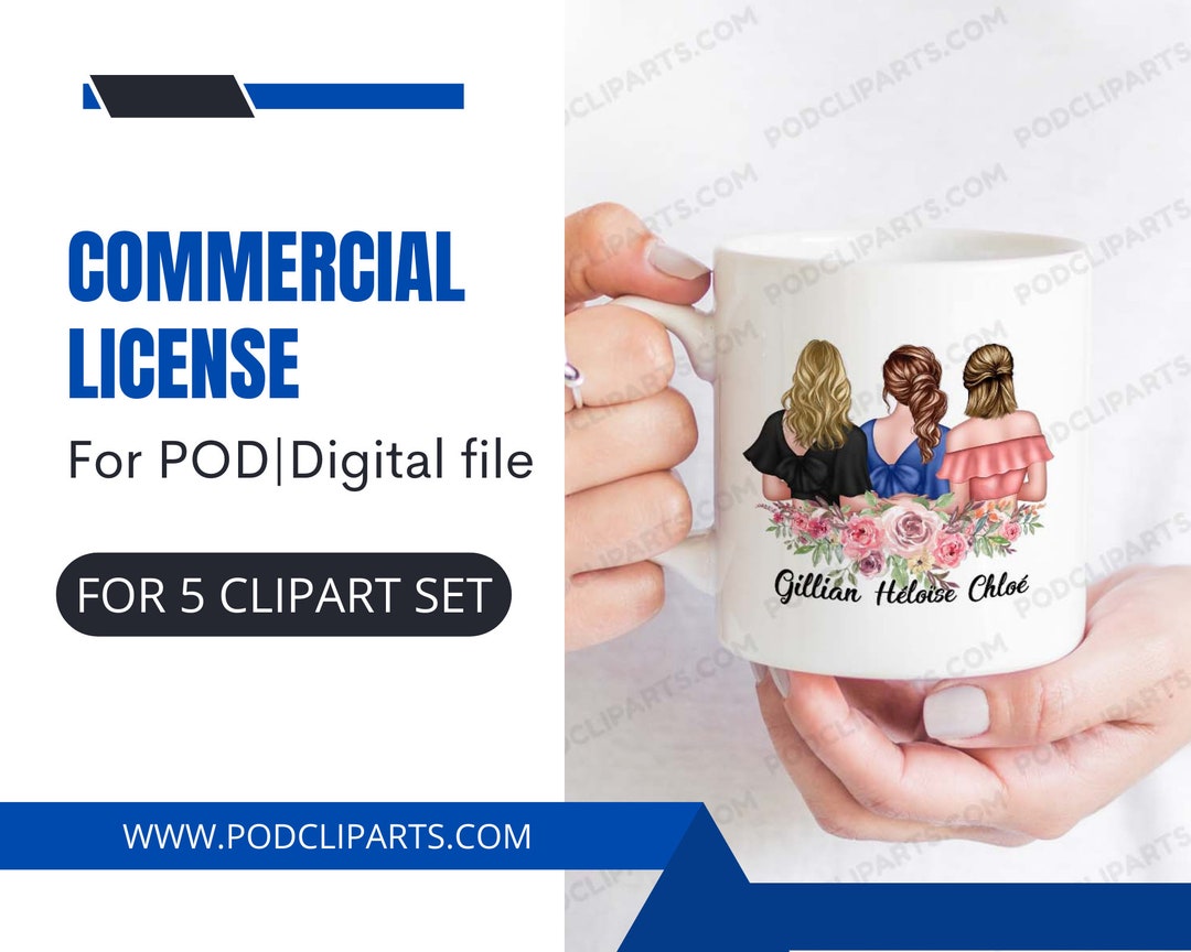 Commercial License for 5 Clipart Set: Use for up to 500 Units per ...