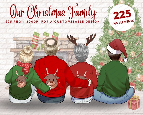 Family Christmas Pictures Clipart