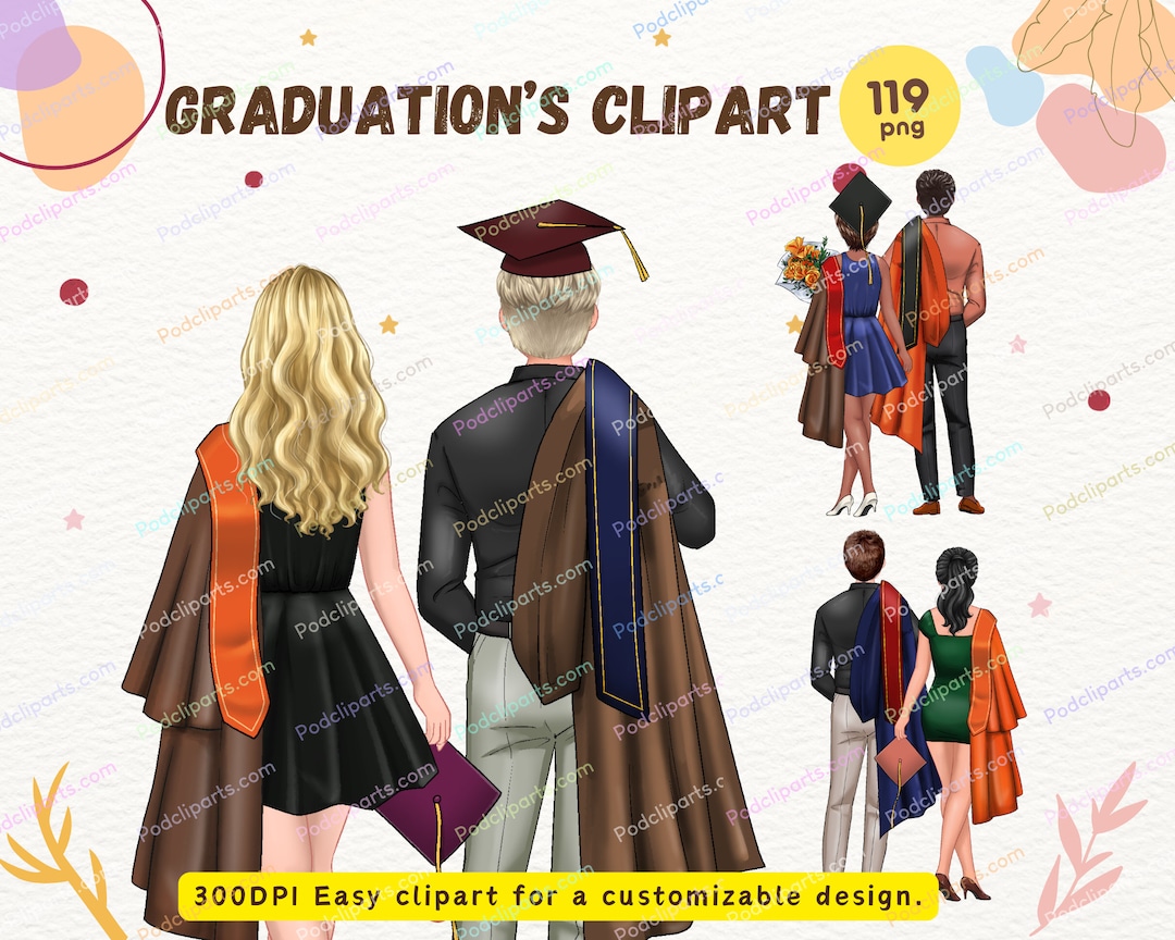 Graduate "graduation Clipart" Congrats GRADUATING STUDENTS Toga Hat ...