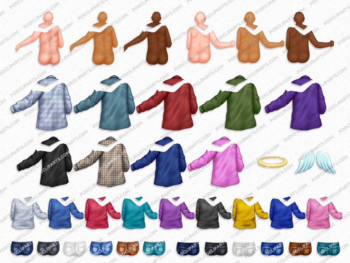 Black Family Bundle Clipart Best Family Clipart Family - Etsy