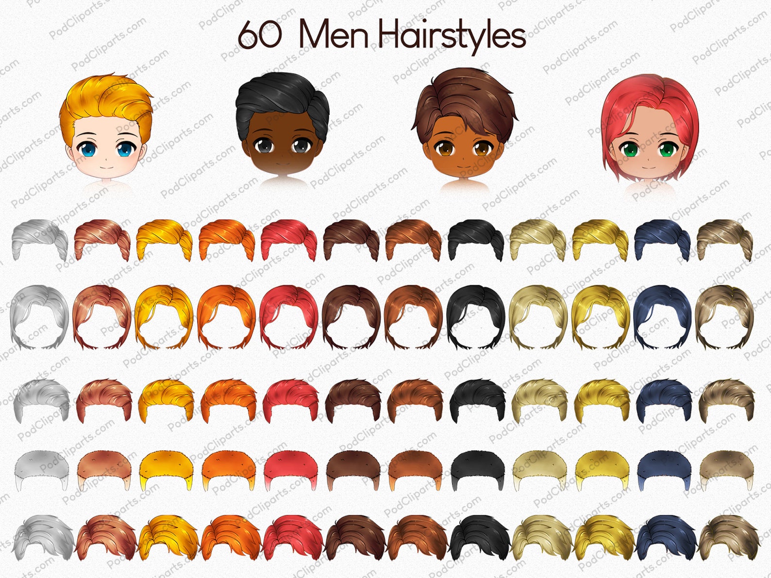 231 Christmas Best Friends Chibi Clipart Besties Couple - Etsy