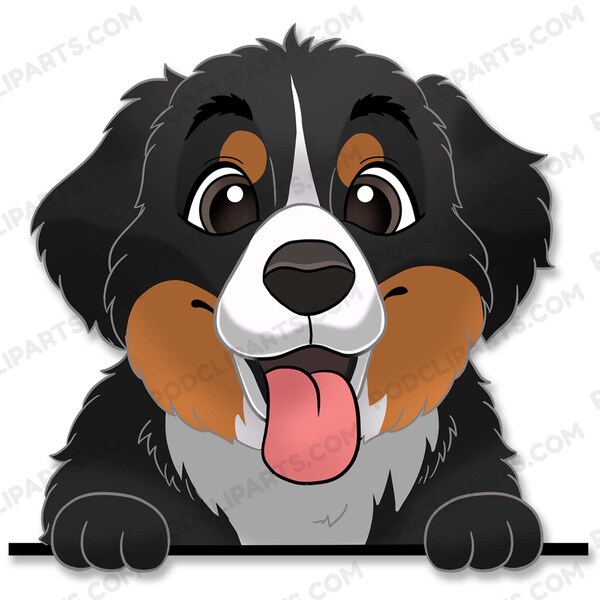 Bernedoodle Clipart - Etsy