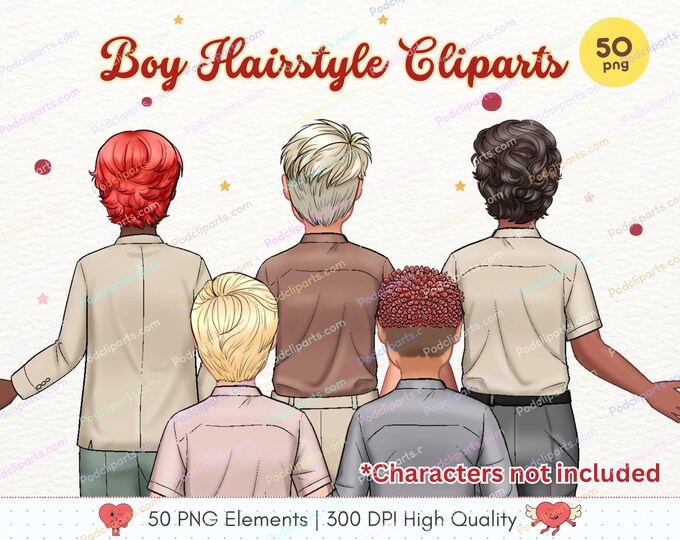 Hairstyles Clipart: "kids Clipart" Custom Hairstyles Girls Hair Child ...