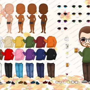 Family Reunion Clipart, Fall Family Clipart, Autumn PNG, Holiday ...