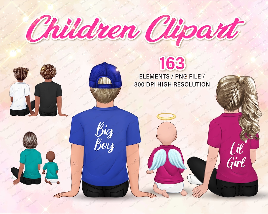 We Are Children Clipart PNG, Cute Baby Clipart, Child, Kids Clipart ...