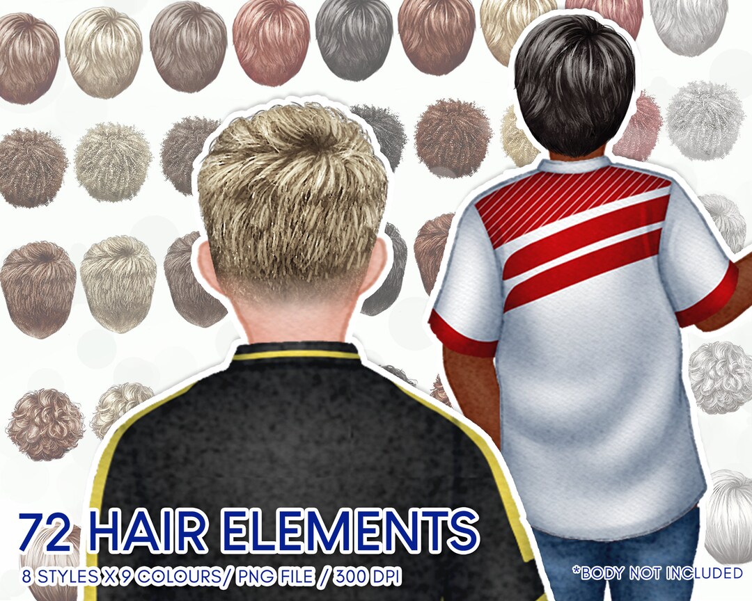 Children Hair Clip Art, Hair Kids Clipart,hair Baby Clipart,black Boy ...