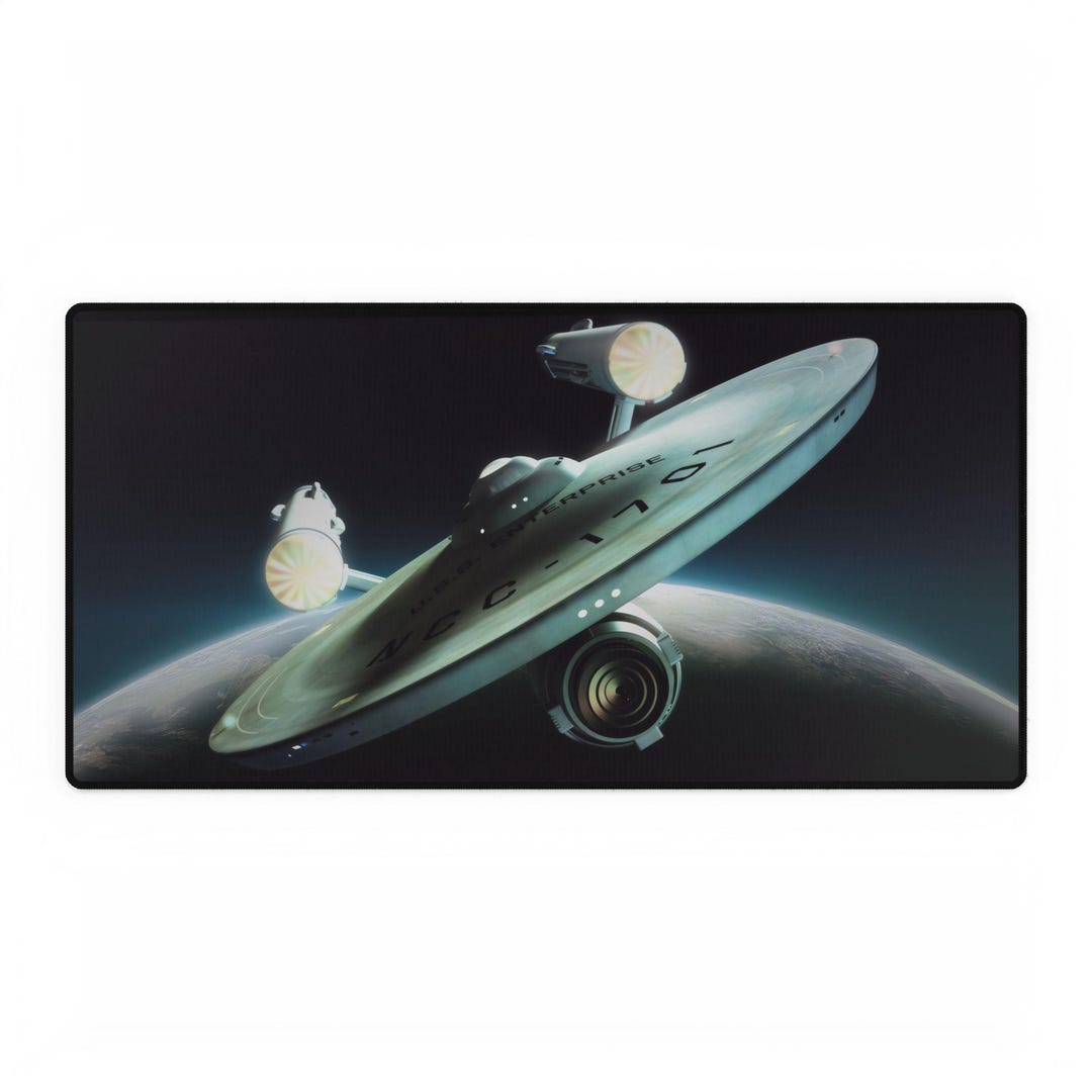 Start Trek the Enterprise Desk Mat - Etsy