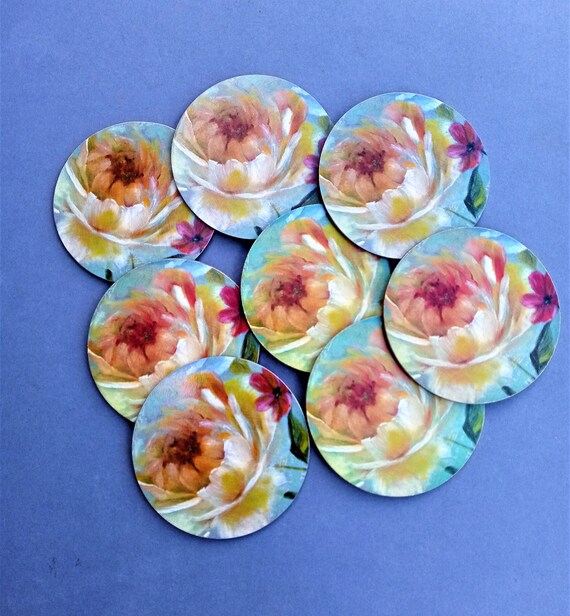 Set of 8 Cork Trivets / Table Cup Mats - Etsy