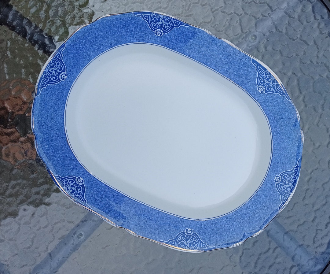 Antique Furnivals Serving Platter, Pattern Victoria Rd674256 - Etsy