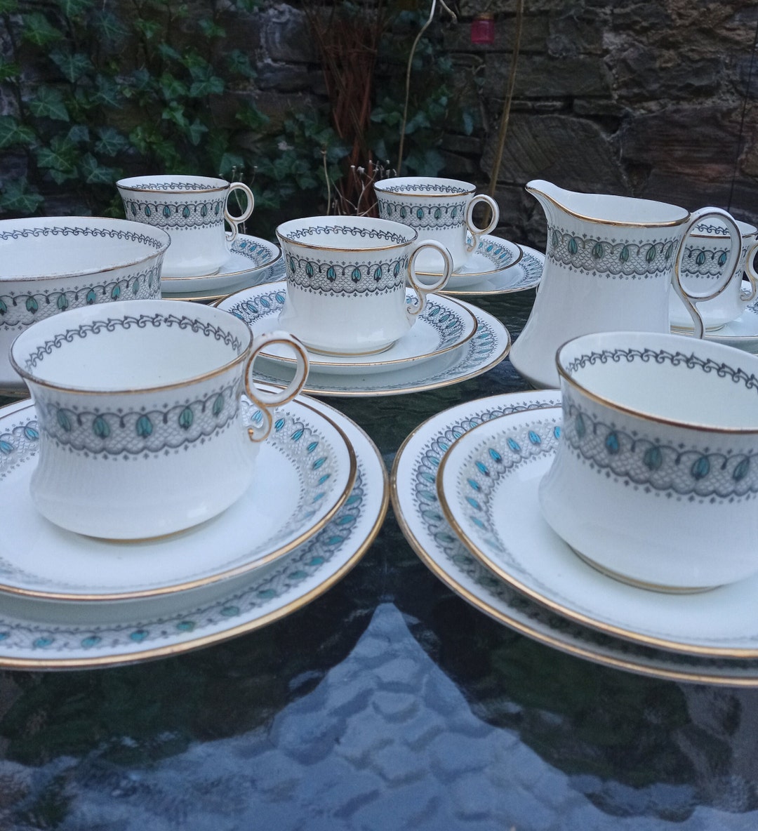 Antique Royal Albert Crown China Tea Set Made for Lawley's in 1930s ...