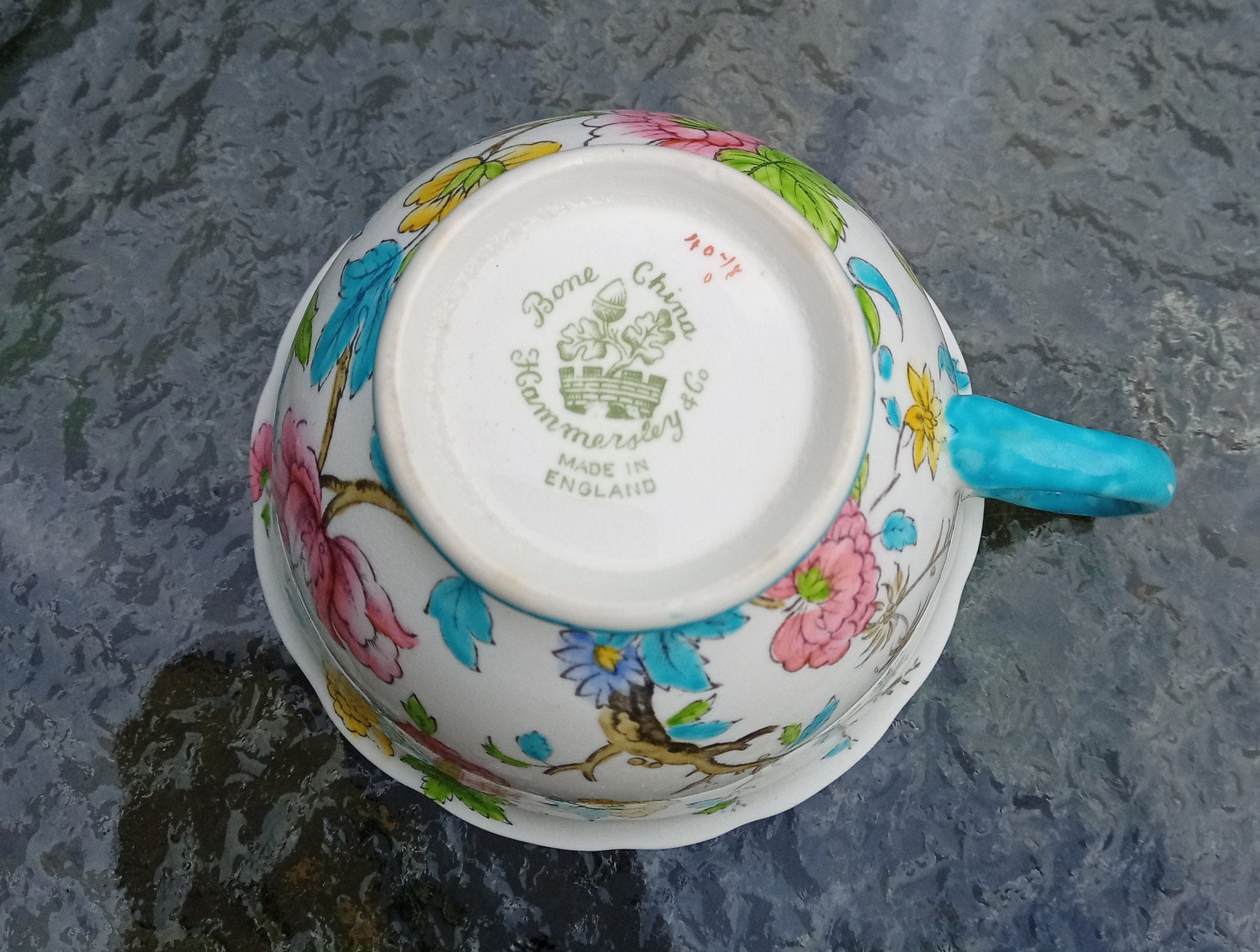 Hammersley China Cup, Antique Fine Bone China Tea Cup and Saucer - Etsy