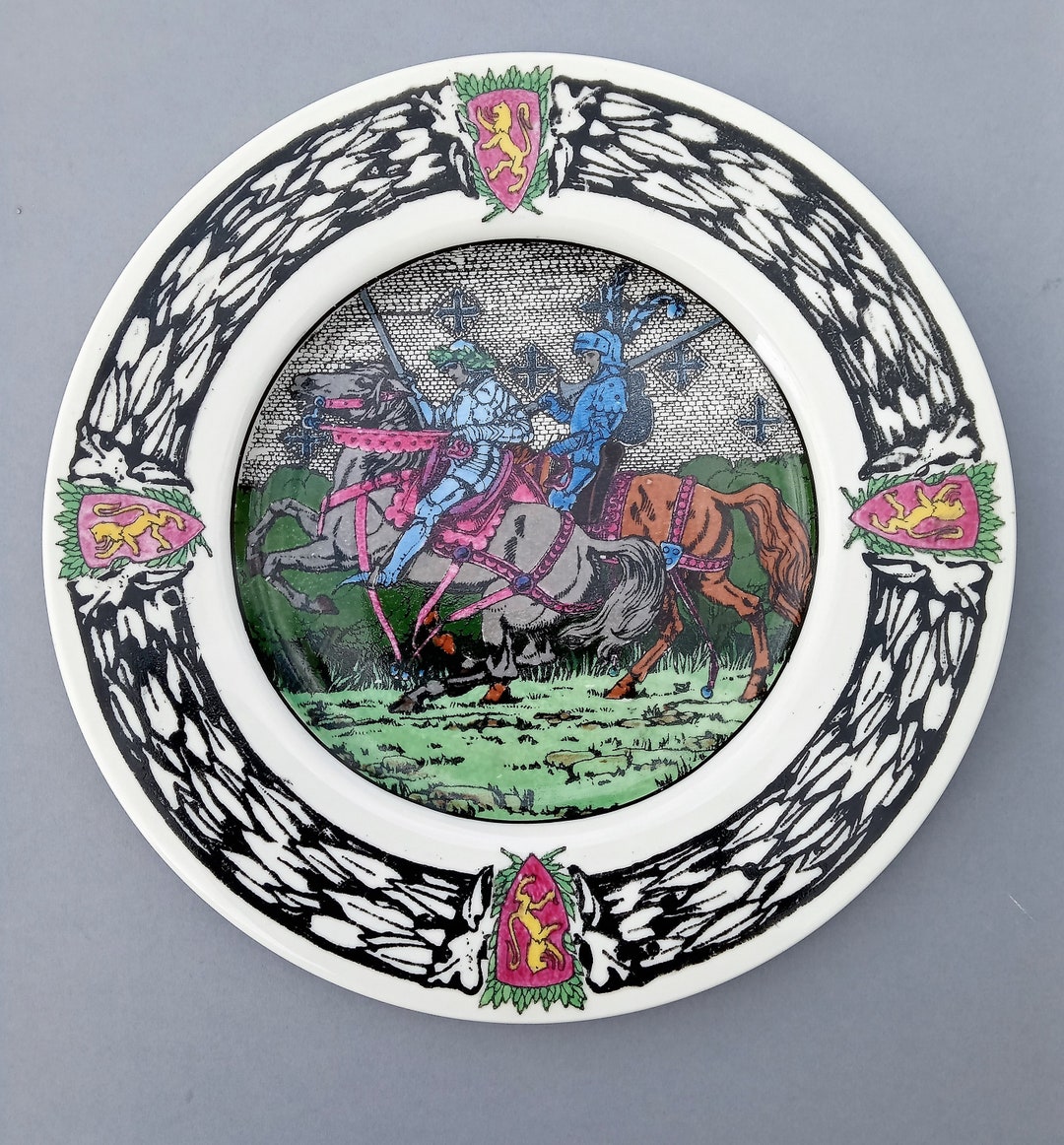 Royal Doulton Plate, Antique Plate king Arthur Knights or Tournament ...