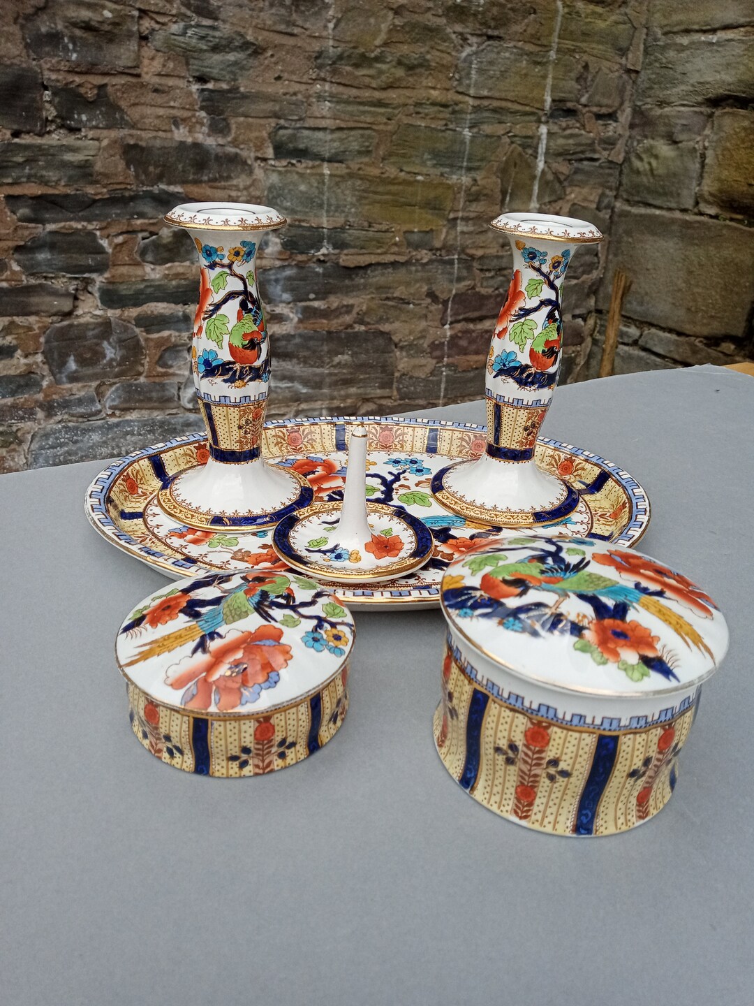 Antique Set of Losol Ware shanghai by Keeling & Co - Etsy