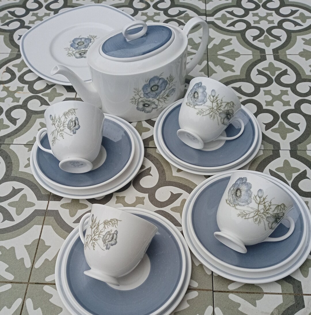 Susie Cooper Tea Set, Glen Mist C1035 Design, Fine Bone China - Etsy