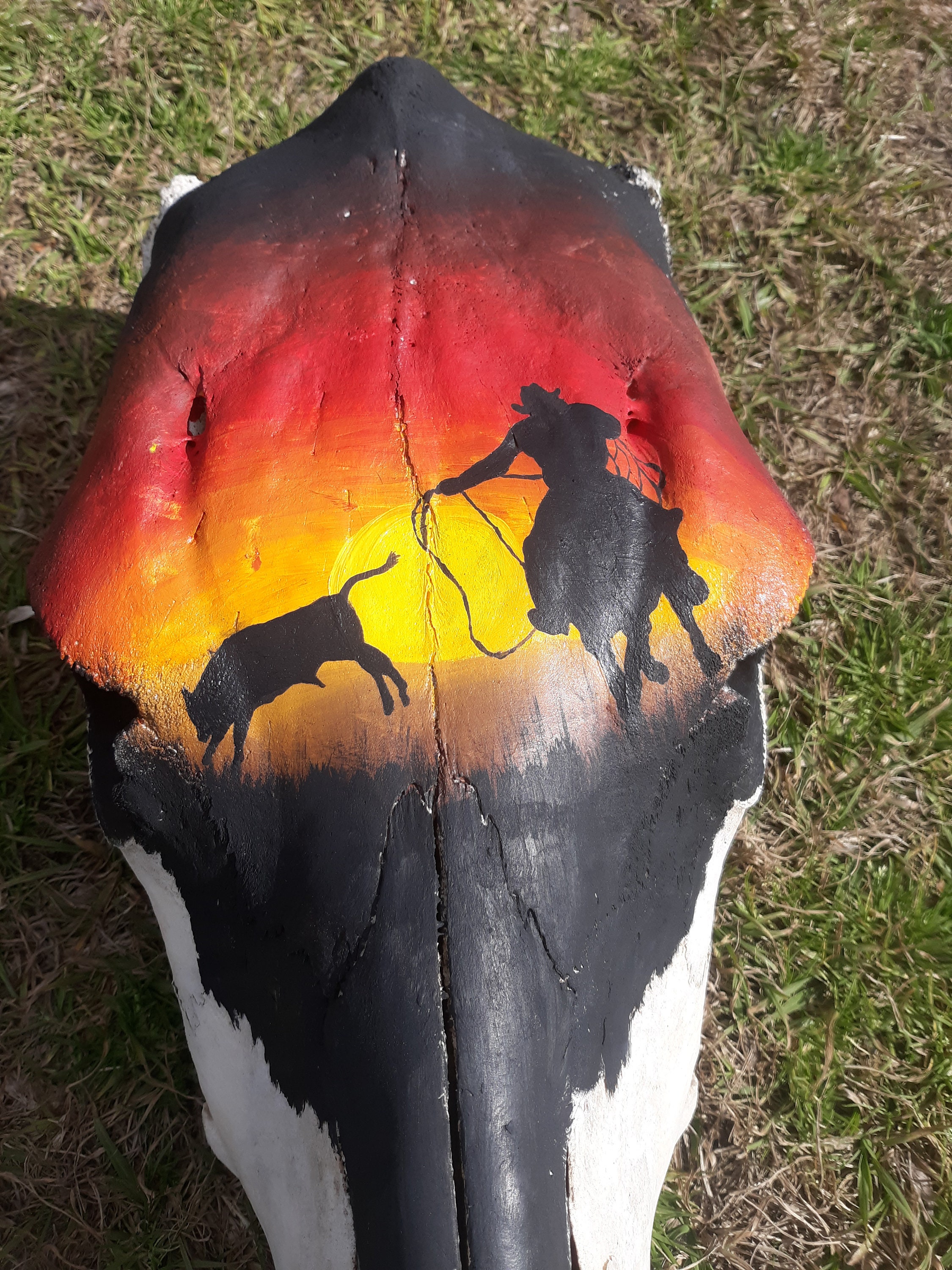Cow Skull Painting