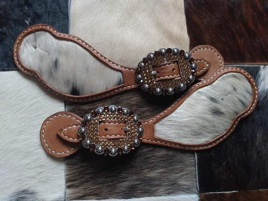 Cowhide Spur Straps - Etsy