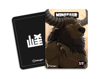 5 Minotaur Tokens for Magic the Gathering - Etsy