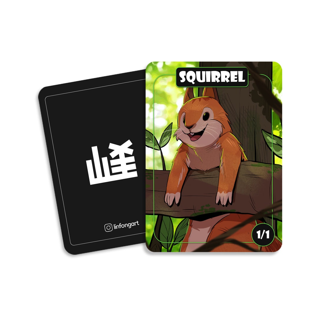 5 Squirrel Tokens MTG Magic the Gathering - Etsy