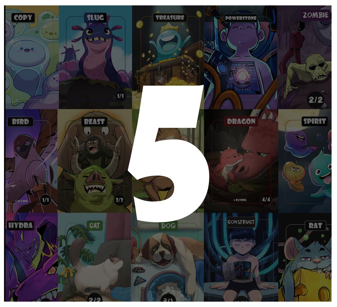 Choose Your Own 5 Tokens! - Etsy